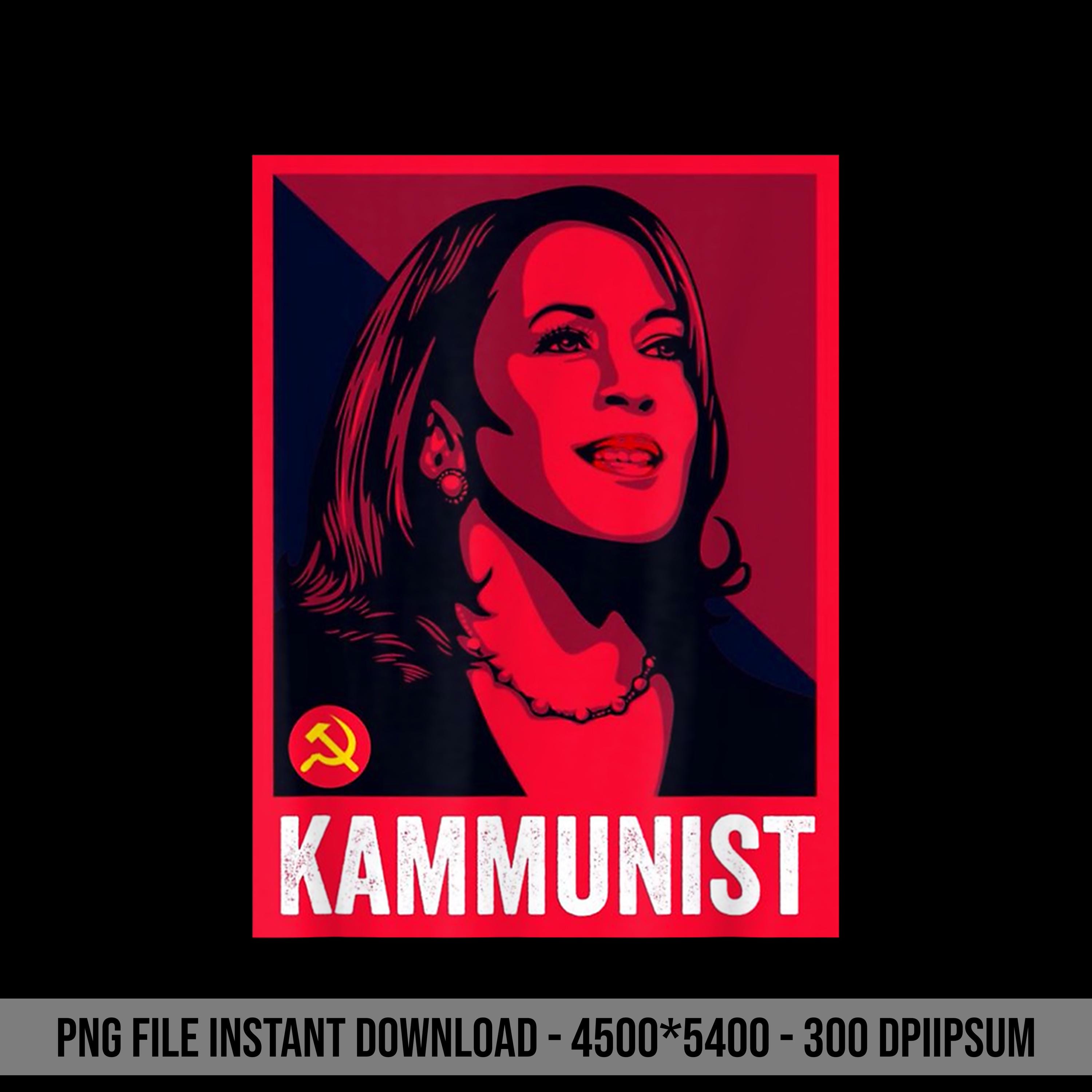 Anti Kamala Harris Png , Kammunist Funny Election PNG - Etsy