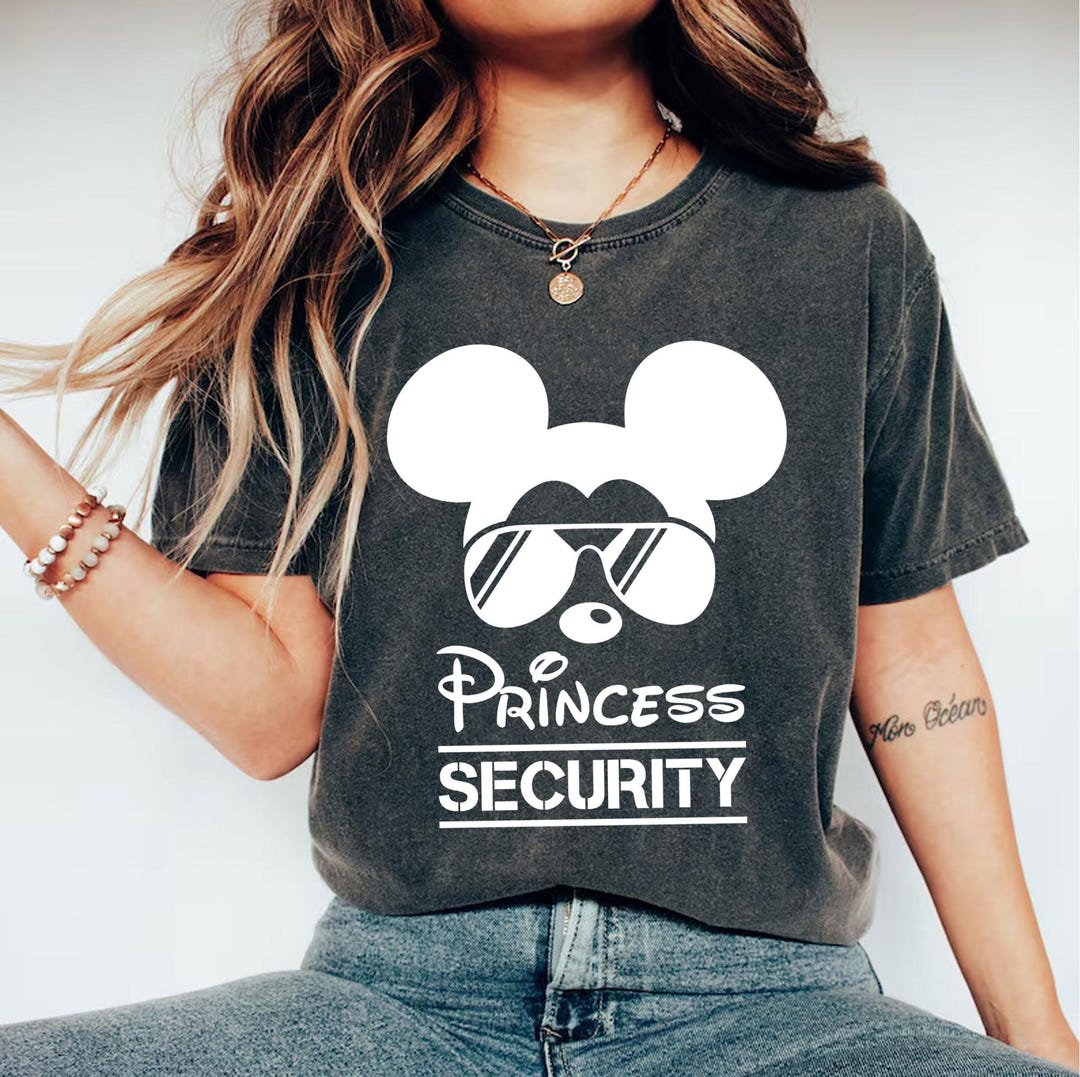 Comfort Colors® Disney Princess Security T-shirt, Security Dad Shirt ...