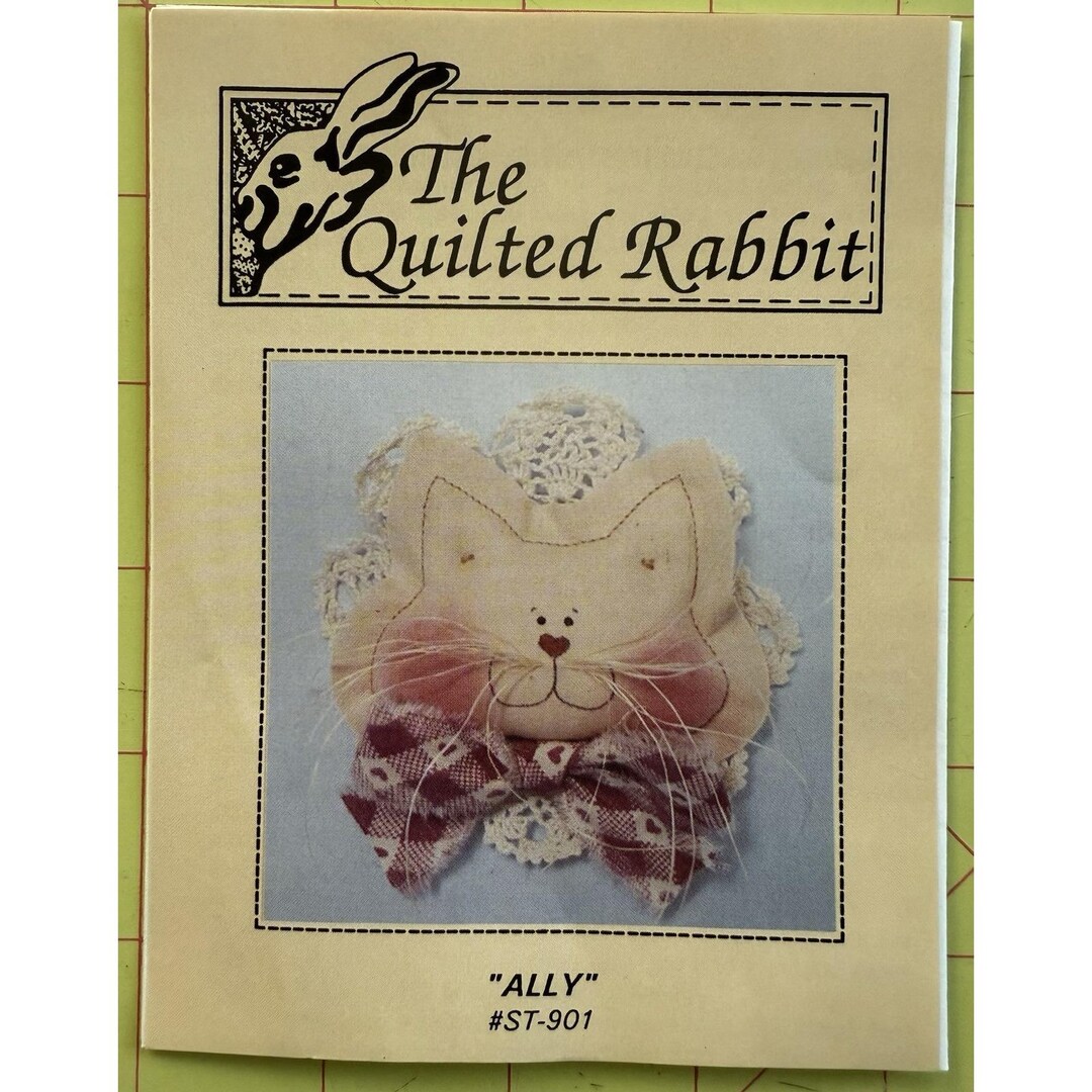 The Quilted Rabbit Easy Pattern for 4"x4" ALLY Pin Pal, Ornament or ...
