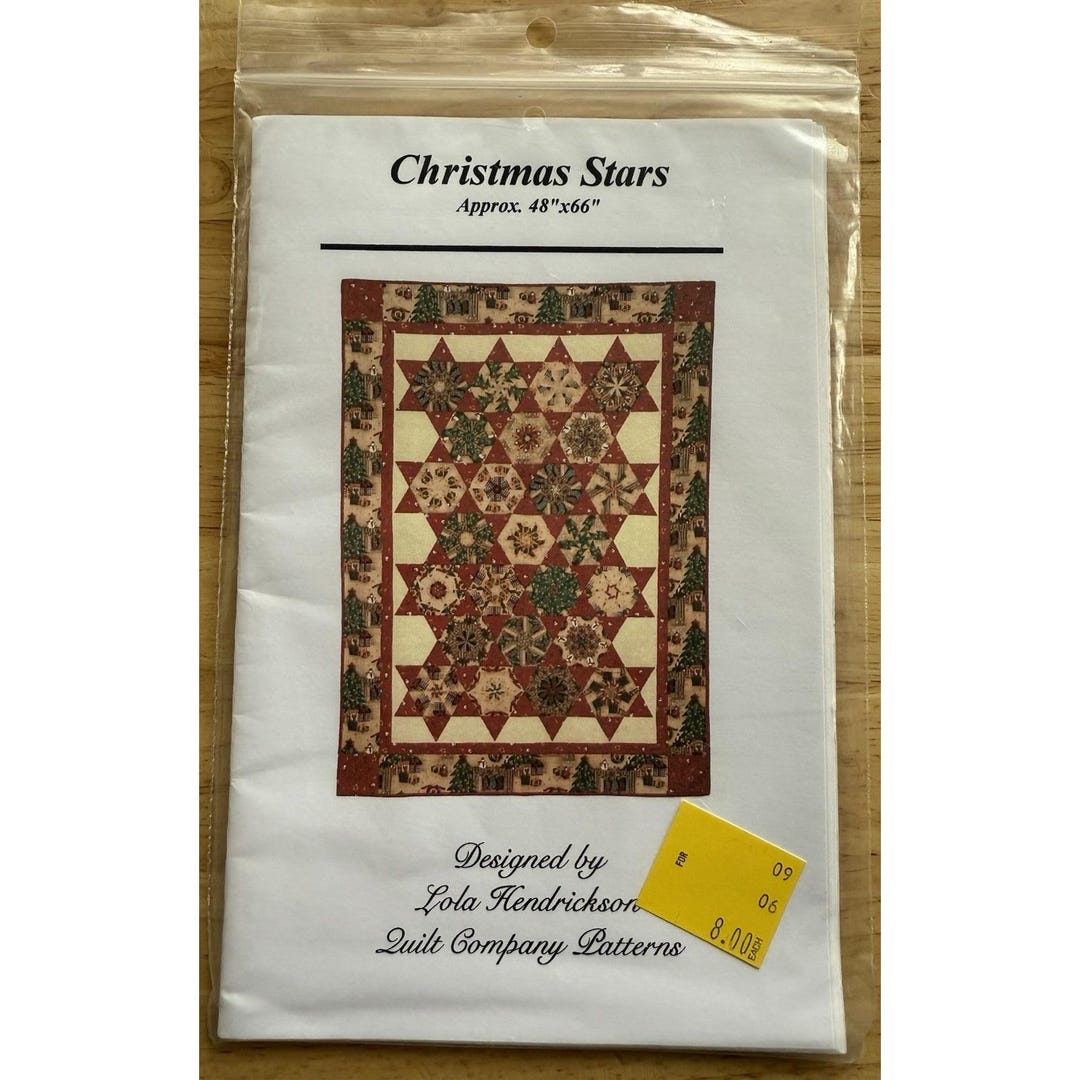 Christmas Stars Quilt Pattern ONLY by Quilt Company Patterns 48"x66" - Etsy