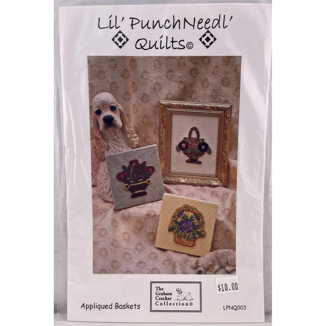 The Graham Cracker Collection Appliqué Baskets Pattern "lil' Punchneedl ...