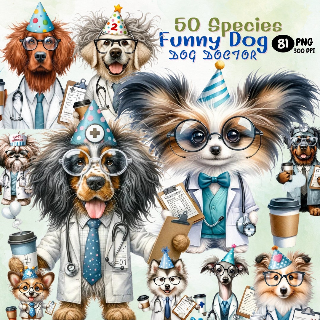 Dog Doctor Clipart, Veterinary Clipart, Dog Clipart, Dog PNG ...
