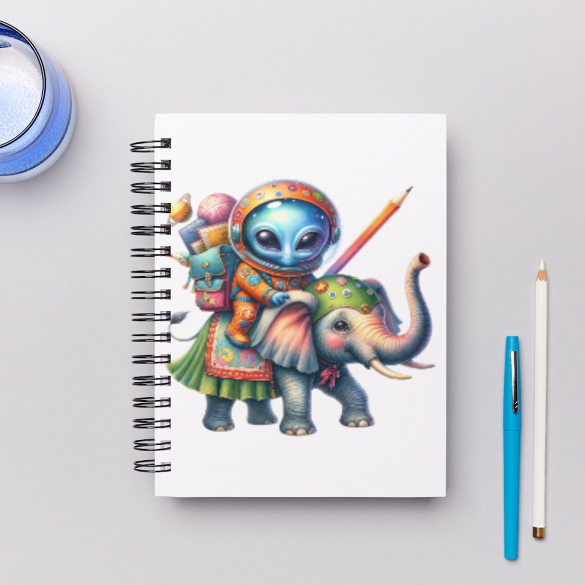 Watercolor Alien Student PNG, Back to School Clipart, Cute Aliens ...