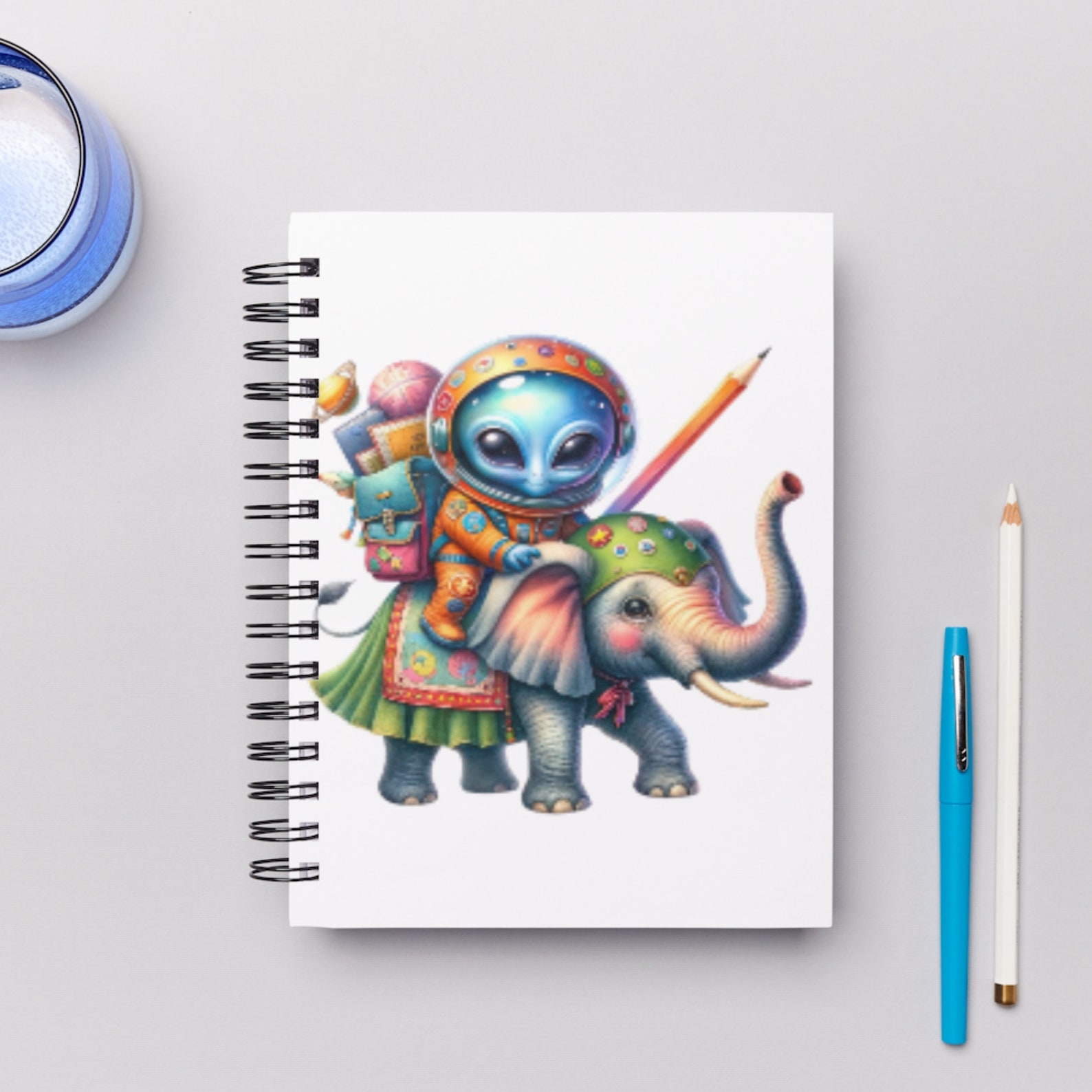 Watercolor Alien Student PNG, Back to School Clipart, Cute Aliens ...