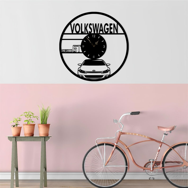 Volkswagen Wall Clock Designs, Dxf, Svg, AI and Silhouette.vector ...
