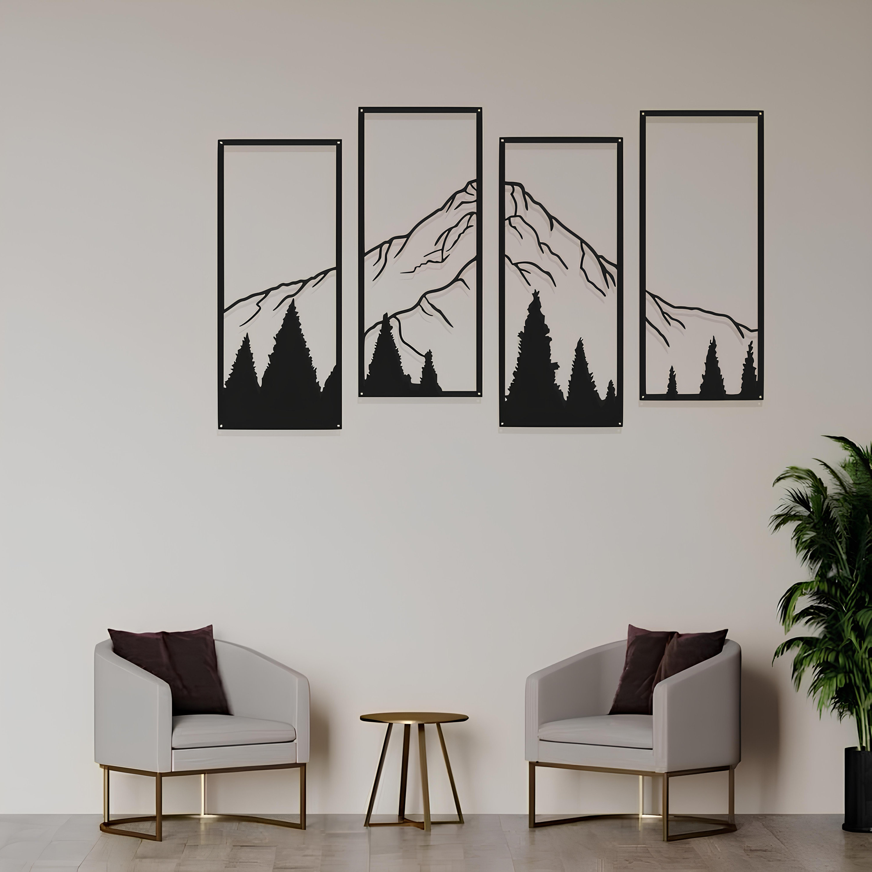 Mountain Dxf , Mountains Svg Png Files, Forest , Laser , Cut , Dxf ...