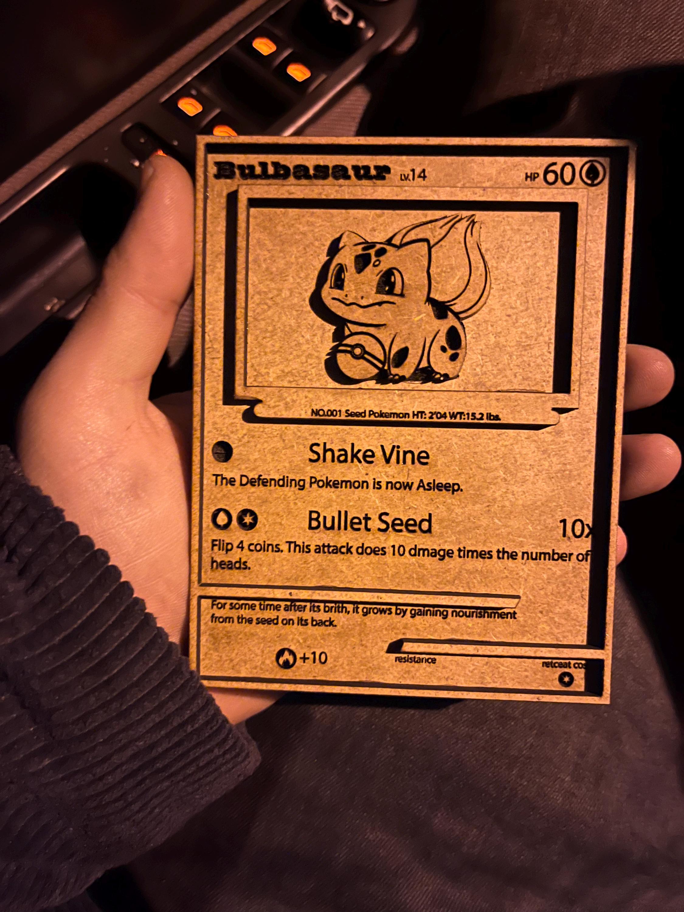 Bulbasaur Card Digital, Cricut Svg, Cut File Svg, Bulbasaur Dxf ...