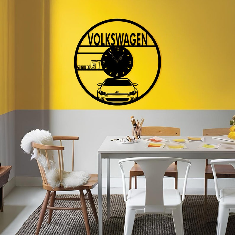 Volkswagen Wall Clock Designs, Dxf, Svg, AI and Silhouette.vector ...