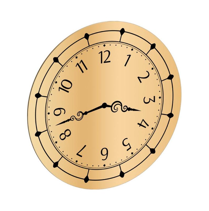 Clock Face Svg, Svg, Pdf, Ai, Eps, Modern Clock Face Design Bundle ...