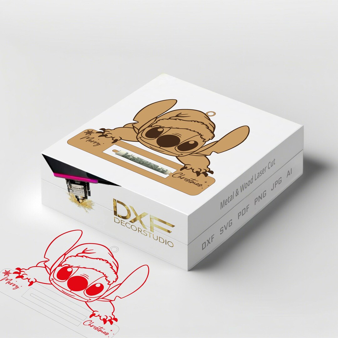 Christmas Stitch Svg, Christmas Dxf, Stitch Laser Cut, Christmas Svg ...