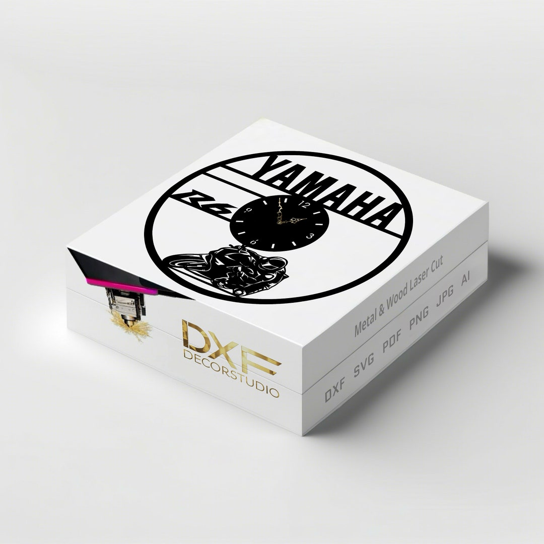 Yamaha Wall Clock Designs, Dxf, Svg, AI and Silhouette.vector, Clipart ...