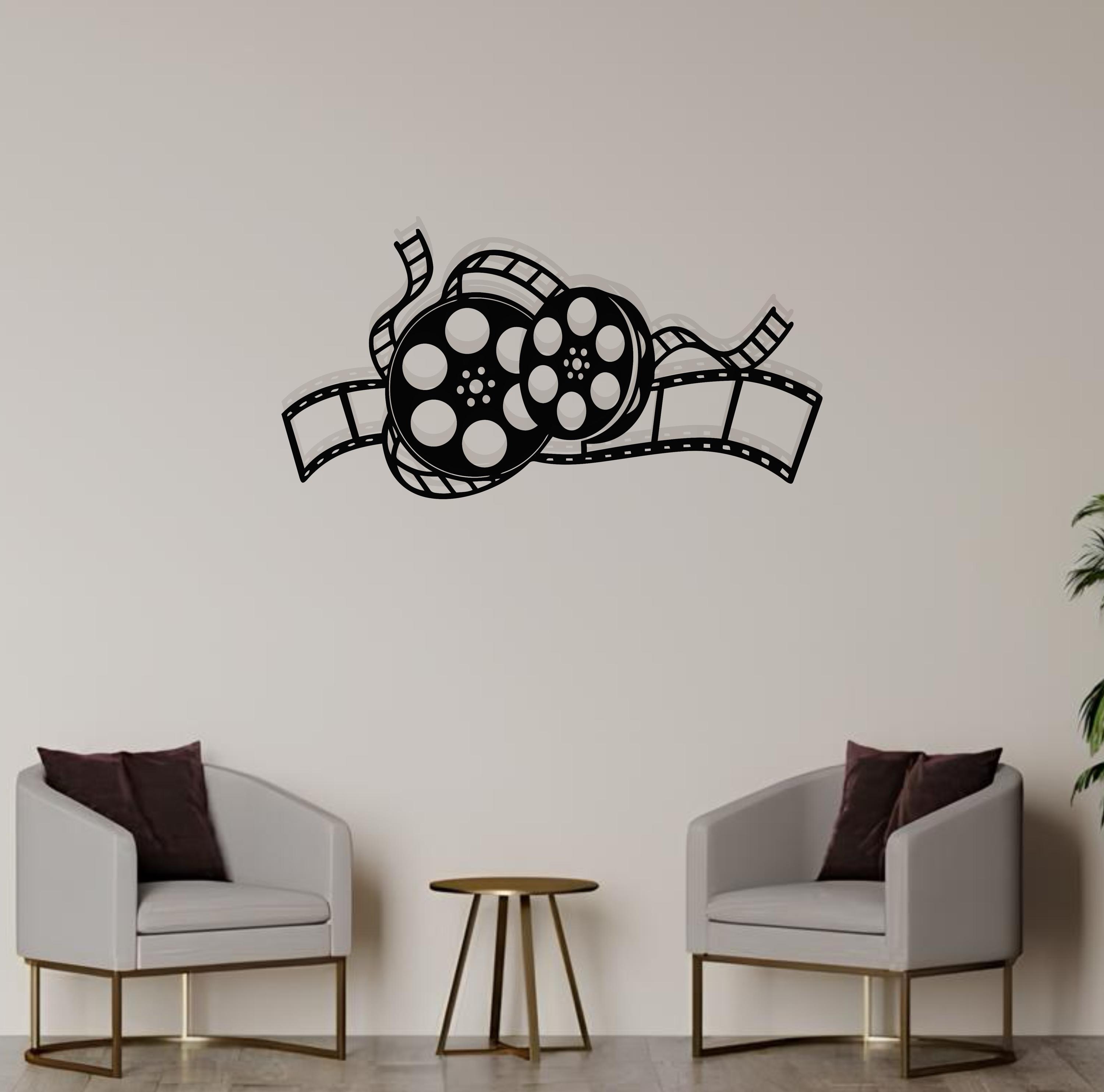 Film Movie Reel SVG Clip Art Cut File Silhouette Instant Digital ...