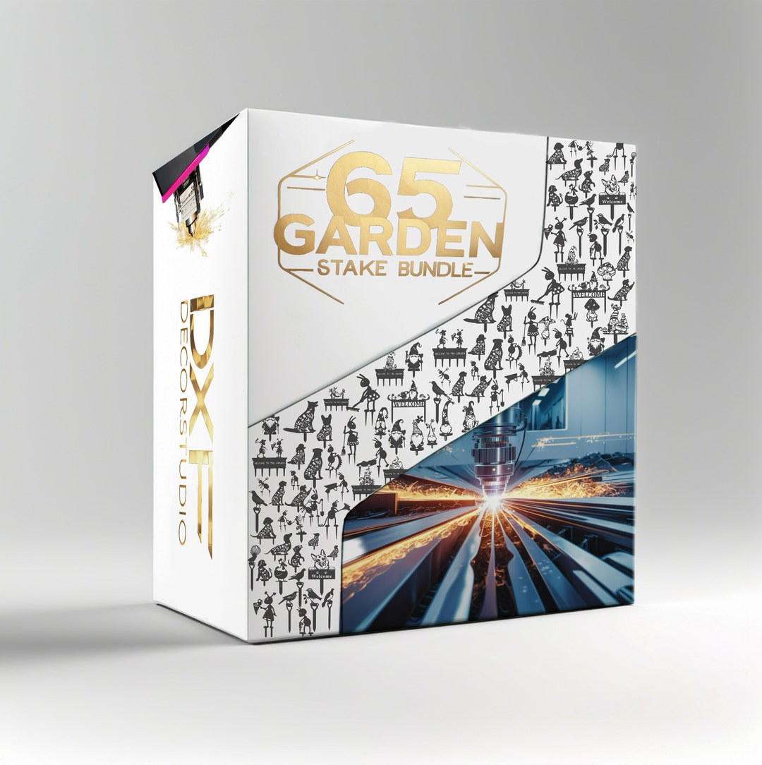 65 PCS Garden Stakes Quality Vector Drawing File for Laser Cutting ...