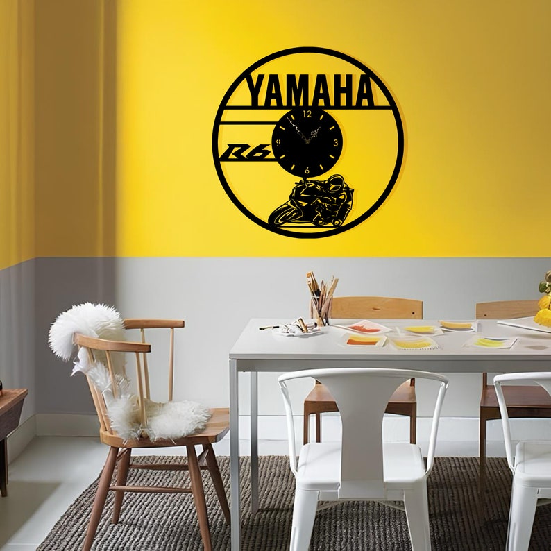 Yamaha Wall Clock Designs, Dxf, Svg, AI and Silhouette.vector, Clipart ...