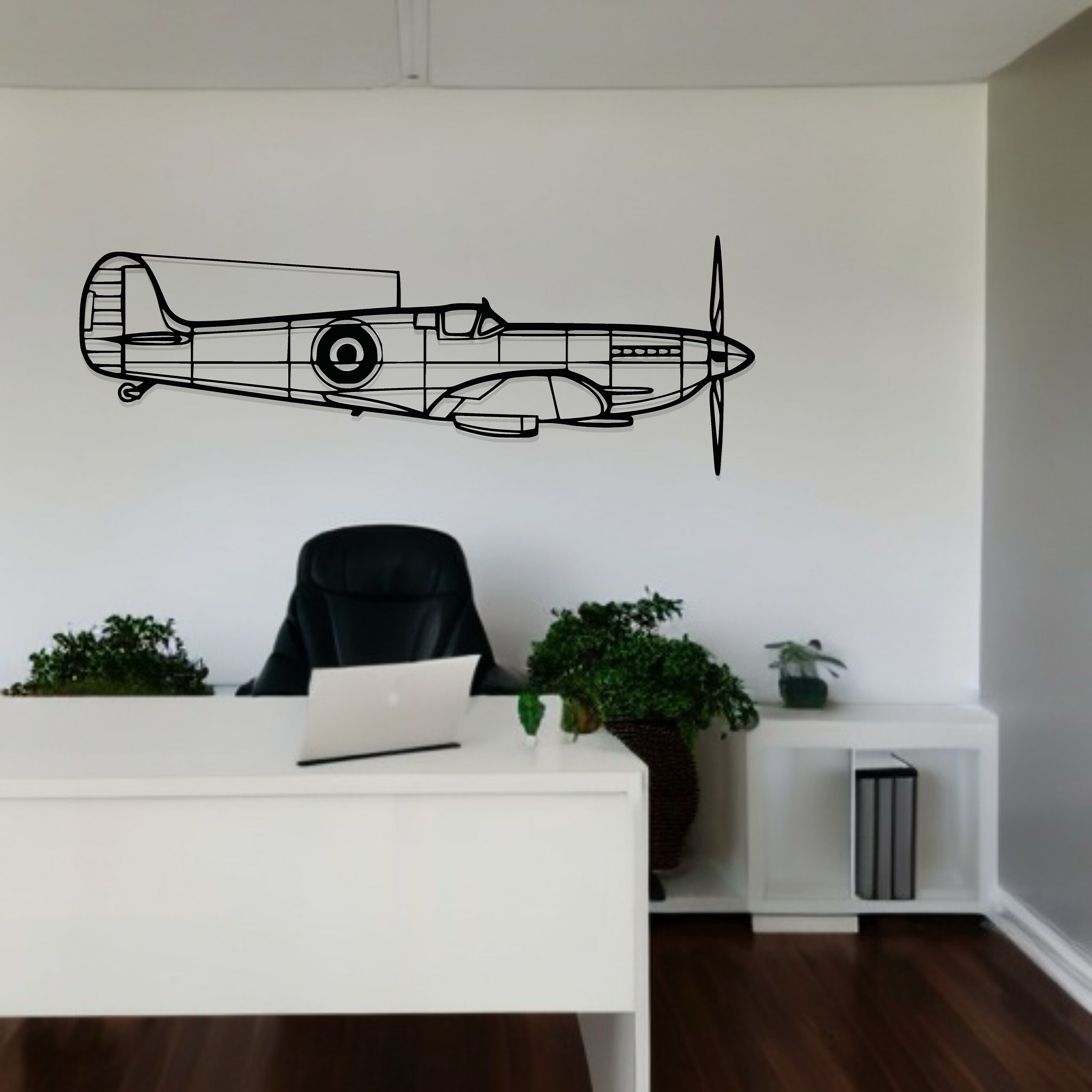 Spitfire Mk 2 Wall Art , Vector Spitfire Design, Plane Vector Files ...