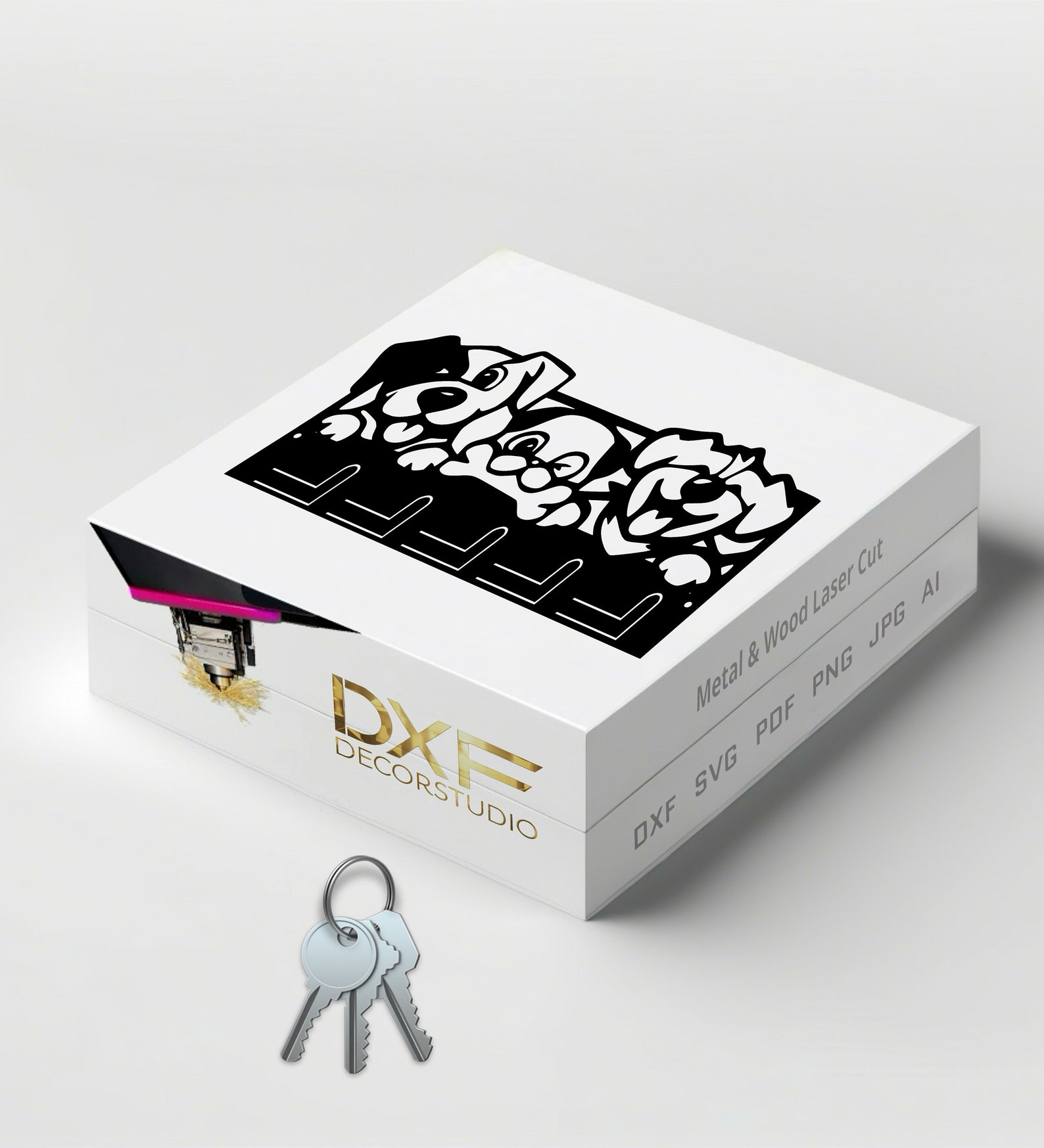 Dog Key Holder Svg Cut Files / Dxf Files for Plasma/metal Key Hanger ...