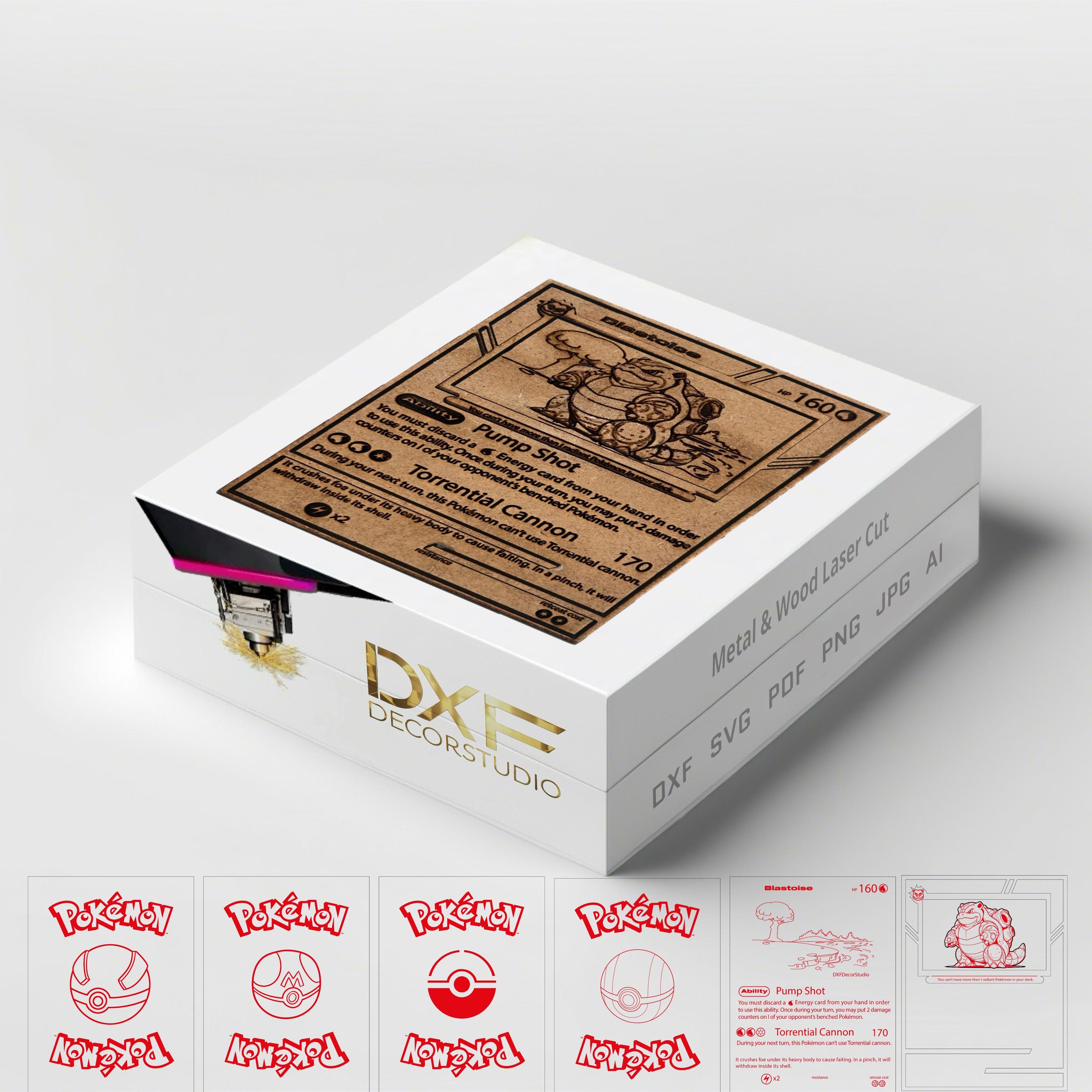 Blastoise Card Digital, Cricut Svg, Cut File Svg, Blastoise Dxf ...