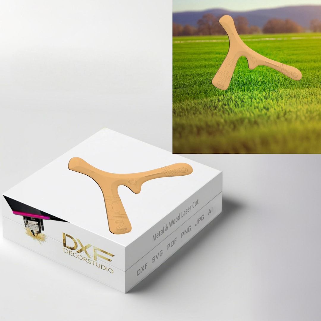 Boomerang DIY and Laser Cut File | Boomerang SVG Dxf Ai Pdf | Wooden ...