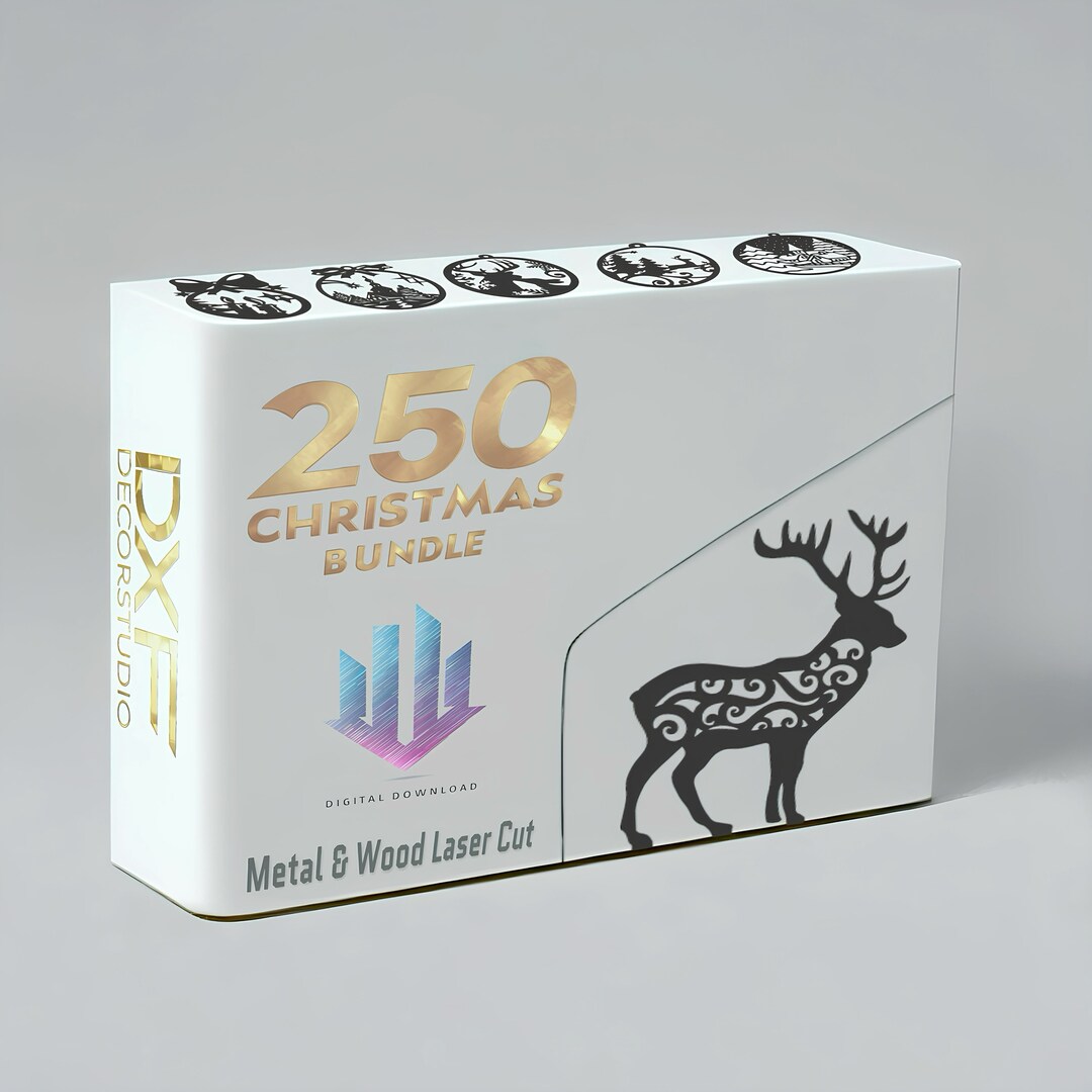 Christmas DXF Mega Bundle: Clipart, Cut Files, Instant Download for ...