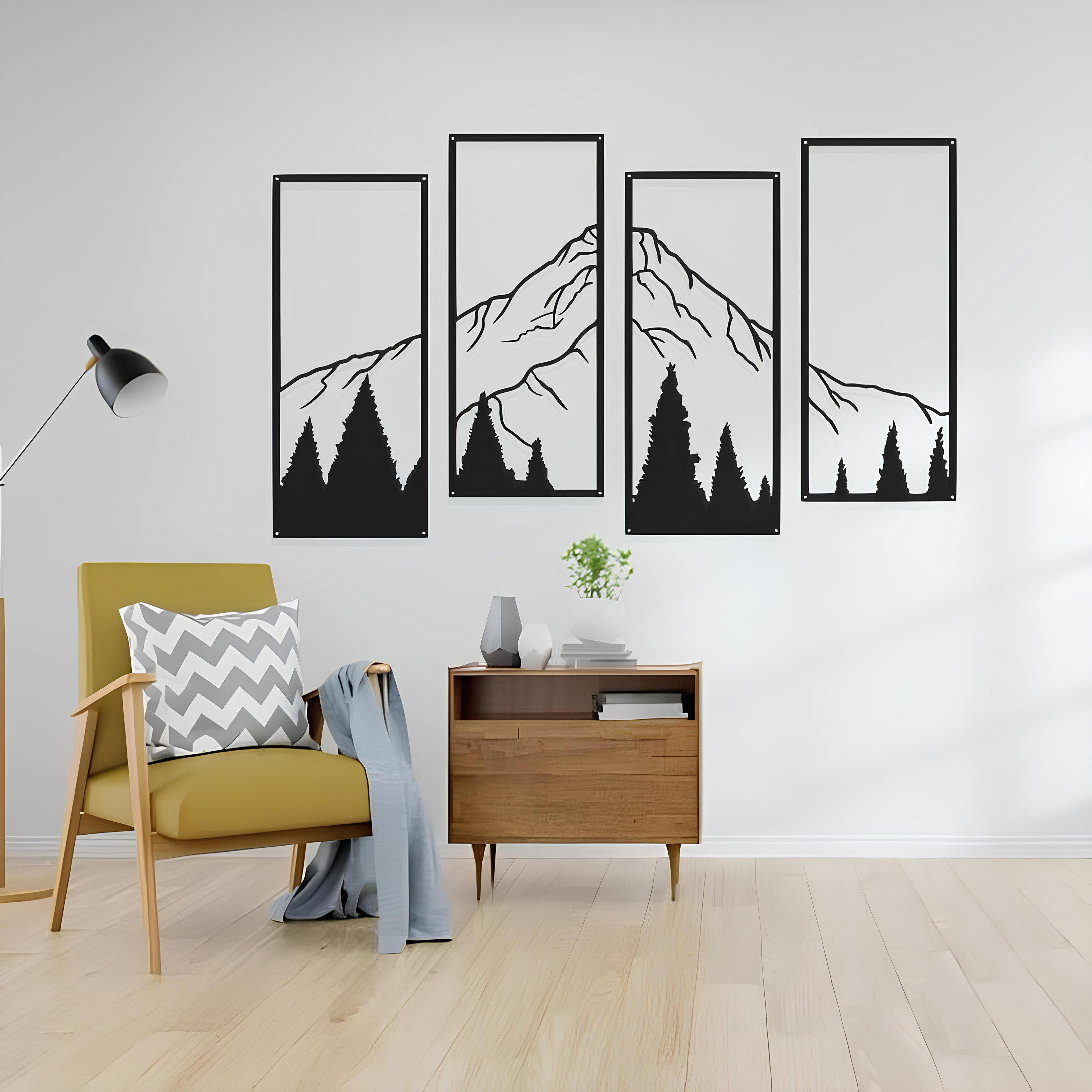 Mountain Dxf , Mountains Svg Png Files, Forest , Laser , Cut , Dxf ...