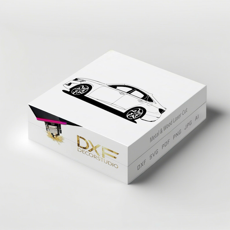 Honda Accord Dxf Files, Japan Car, Dxf, Svg, Ai, Png, Laser Cut, Plasma ...