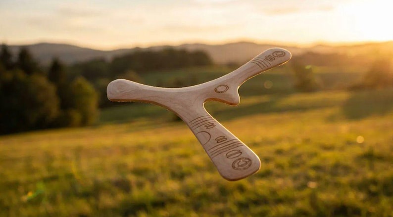 Boomerang DIY and Laser Cut File | Boomerang SVG Dxf Ai Pdf | Wooden ...