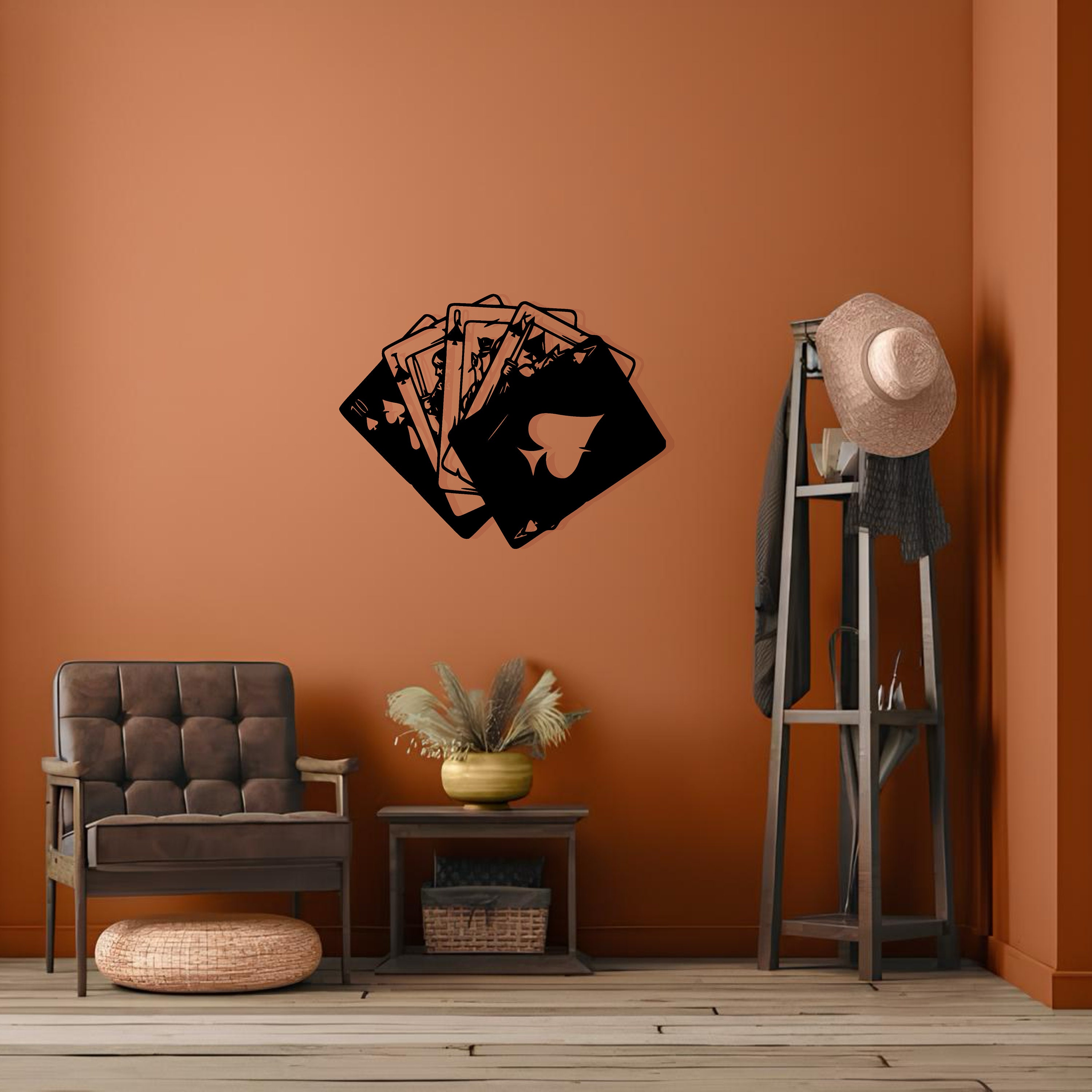Poker Wall Art Laser Cut Dxf Glowforge Svg File Decor Cricut Pattern ...