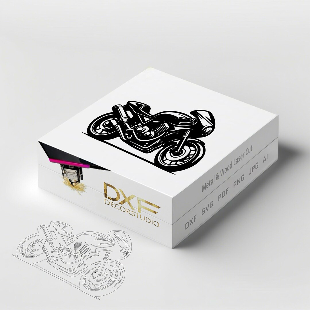 Motorcycle Dxf Svg Ai Files Racer Race Racing Motorsport , Cut, for ...
