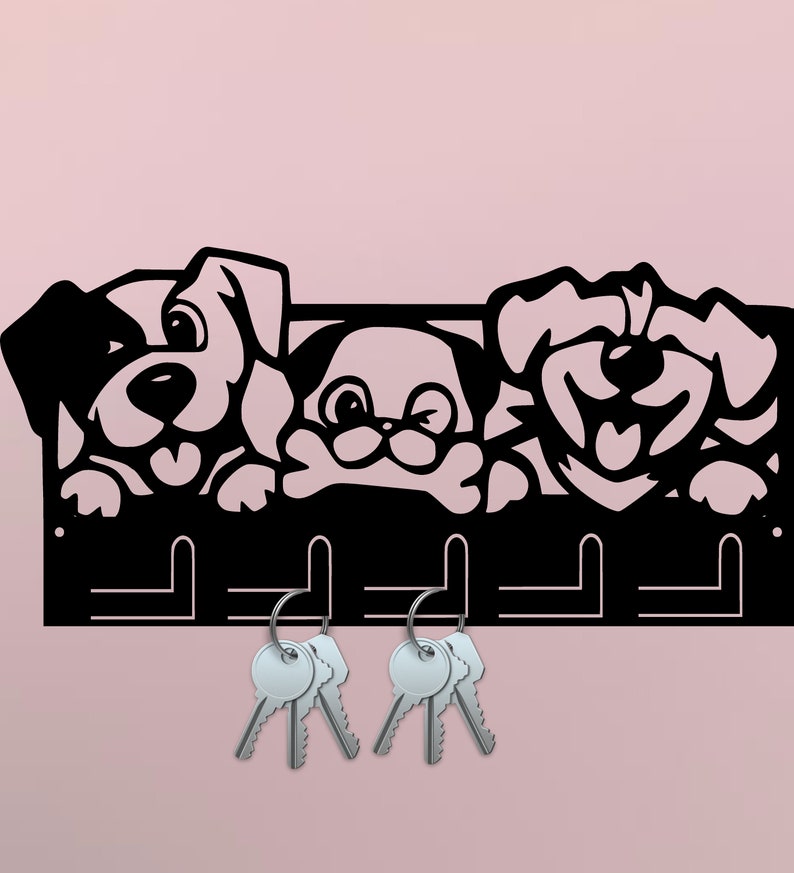 Dog Key Holder Svg Cut Files / Dxf Files for Plasma/metal Key Hanger ...