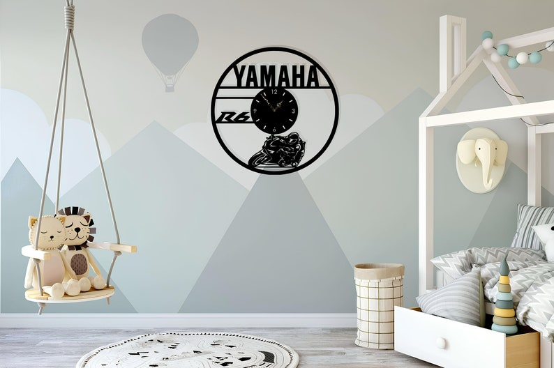 Yamaha Wall Clock Designs, Dxf, Svg, AI and Silhouette.vector, Clipart ...