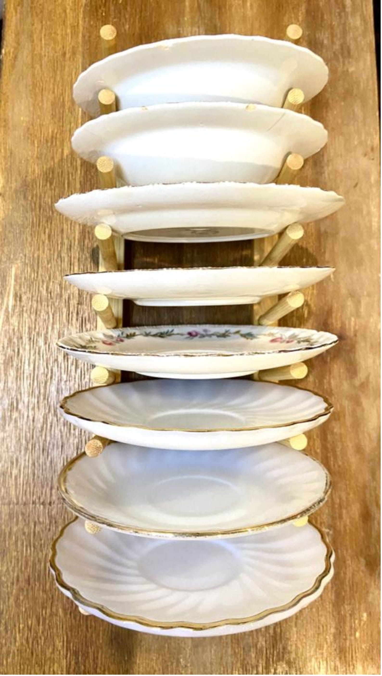 VTG 6 Saucers and 2 Small Bowls. Brands: Pope Gosser, Anchor Hocking ...