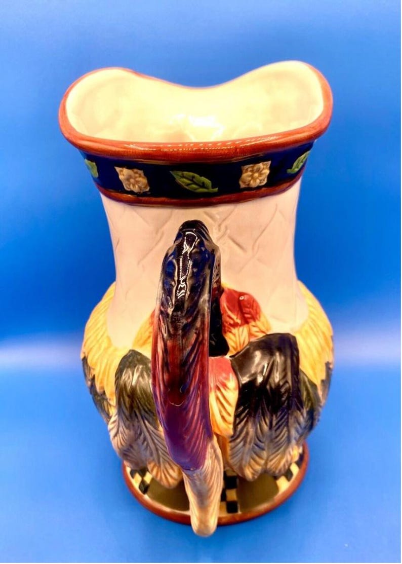 Vintage Ceramic Chicken Nesting Themed Pitcher Bella Casa by Ganz ...