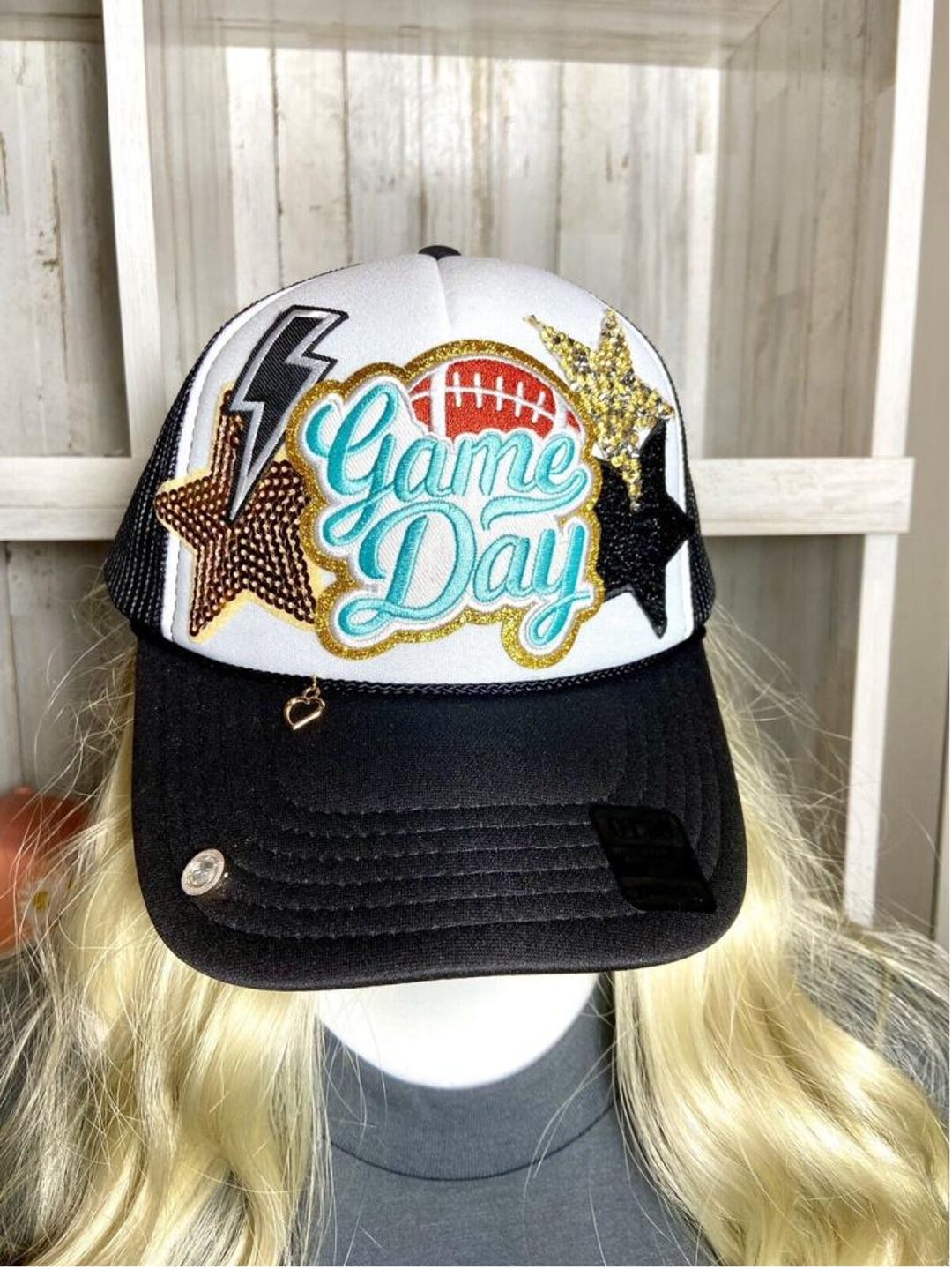 Brand New Otto Layered Trucker Hat Cap GAME DAY Football Fans Jewelry ...