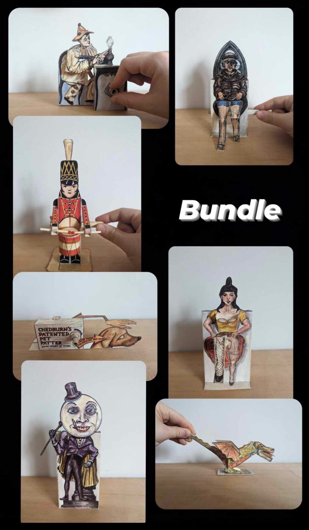 DIY Card Automaton - Bundle of 3 - Etsy UK