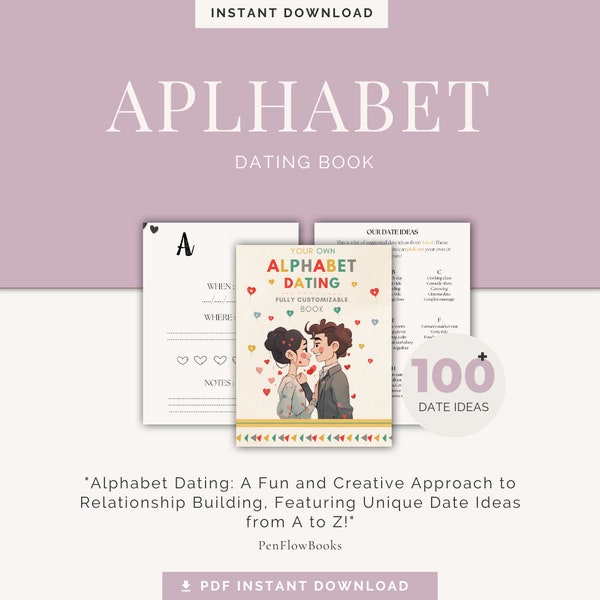 Alphabet Date Book - Etsy