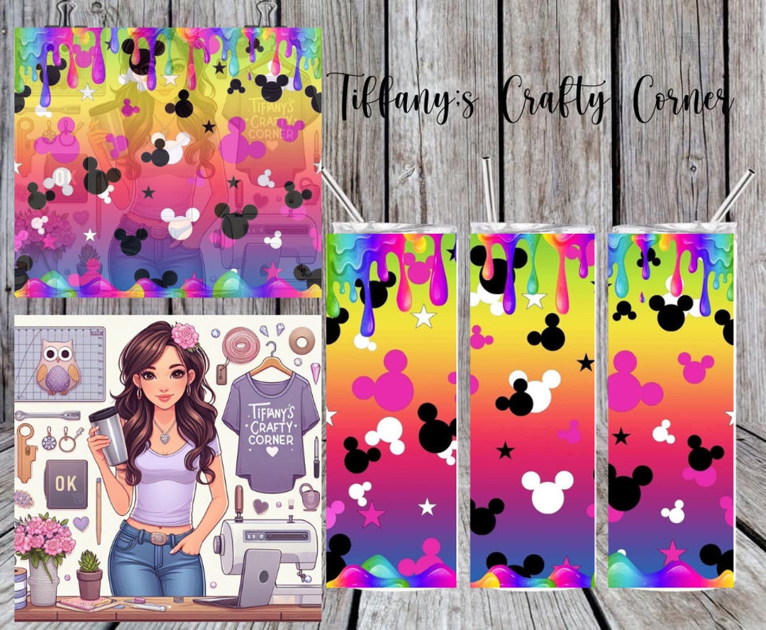 Drippy Mouse 20oz Skinny Tumbler - Etsy