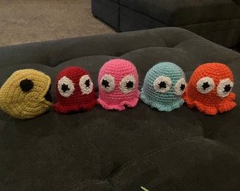 Pac Man and Ghosts Crochet Pattern - Etsy