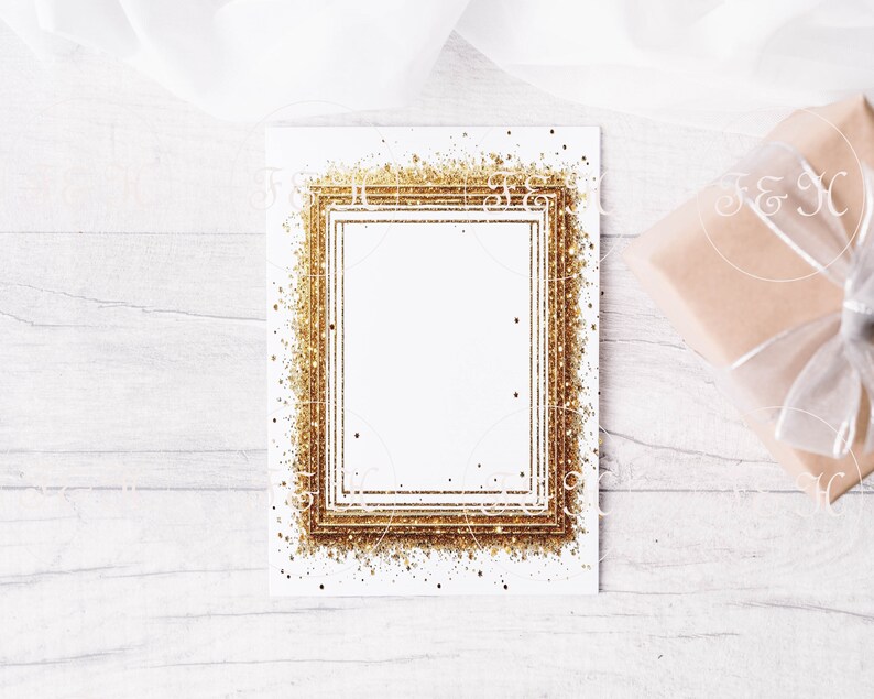 12 Gold Frames PNG Files Transparent Background 300DPI scrapbooking ...