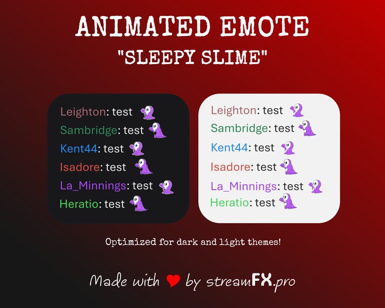 Animated Twitch Emote "sleepy Slime" | Cute Emote | Cool Emote | Spooky ...
