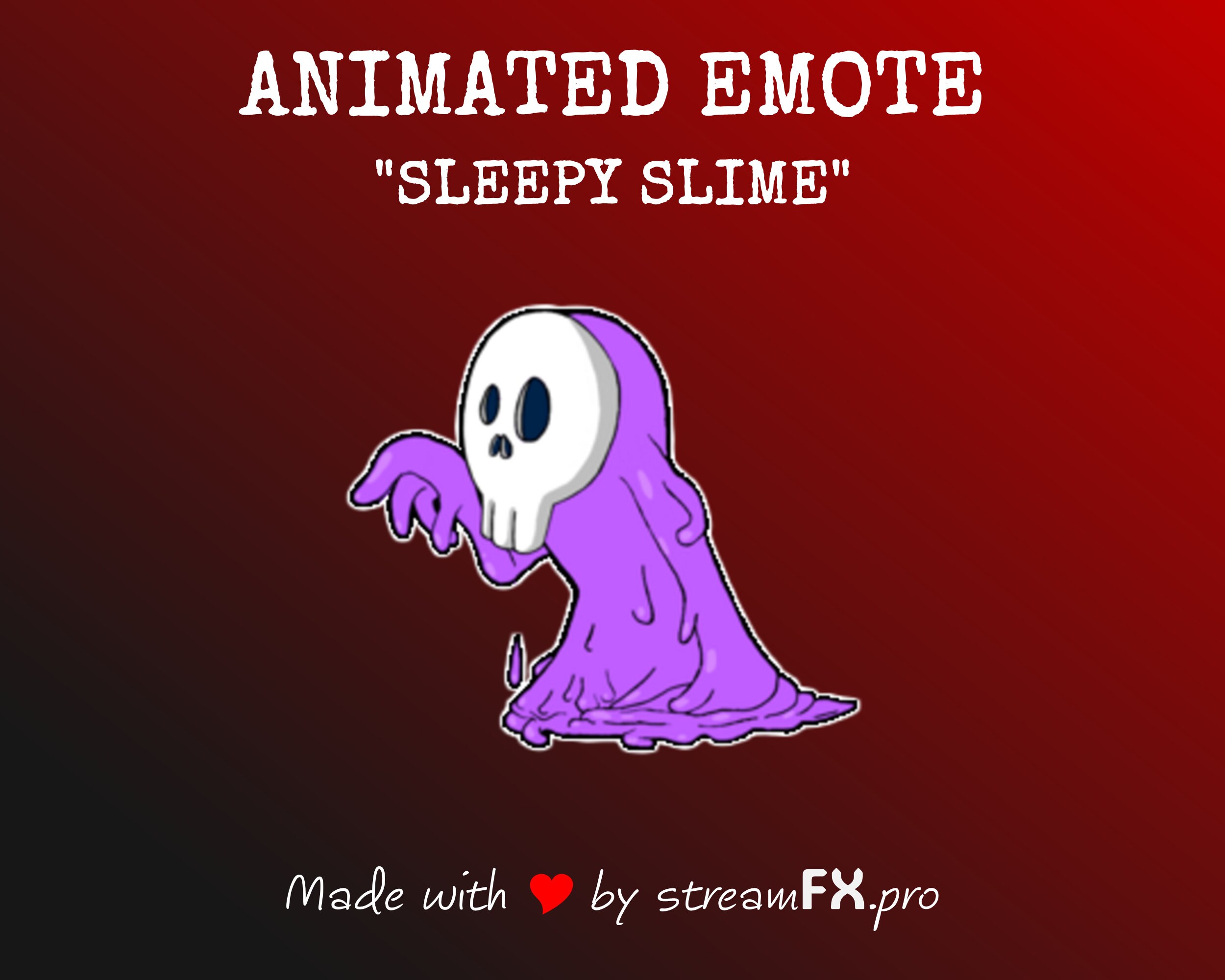 Animated Twitch Emote "sleepy Slime" | Cute Emote | Cool Emote | Spooky ...