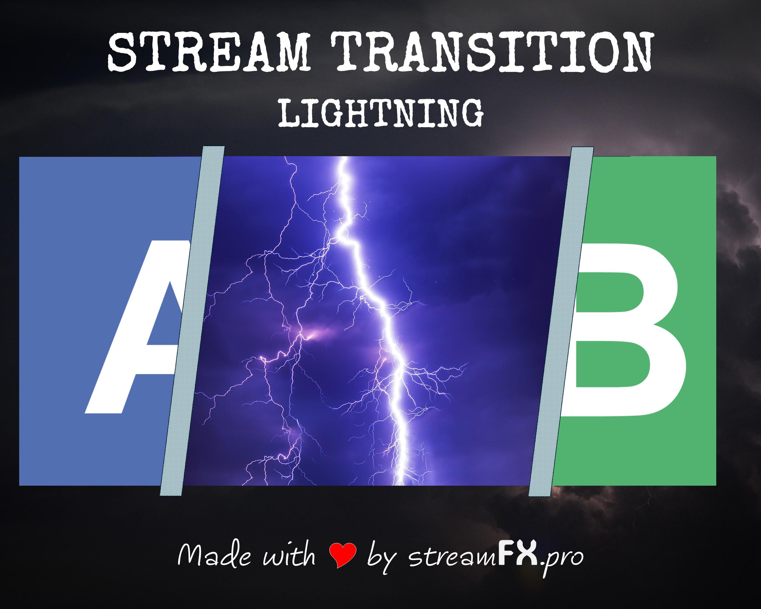 Lightning Stream Transition: Stinger Scene for Twitch, Youtube, Tiktok ...