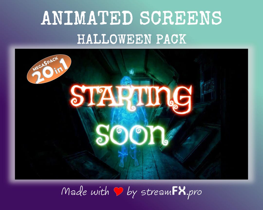 OBS Overlay HALLOWEEN PACK | Animated Twitch Overlay Halloween Loading ...