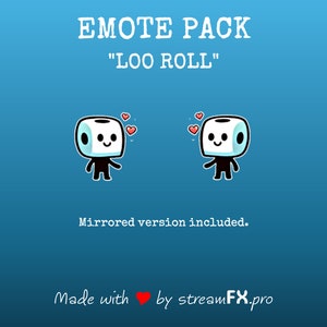Emote Pack "loo Roll" | Twitch Discord Kick Tiktok Youtube | Cute ...