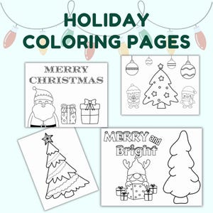 Holiday Activity Bundle PDF for Kids, Printable Christmas Activities ...