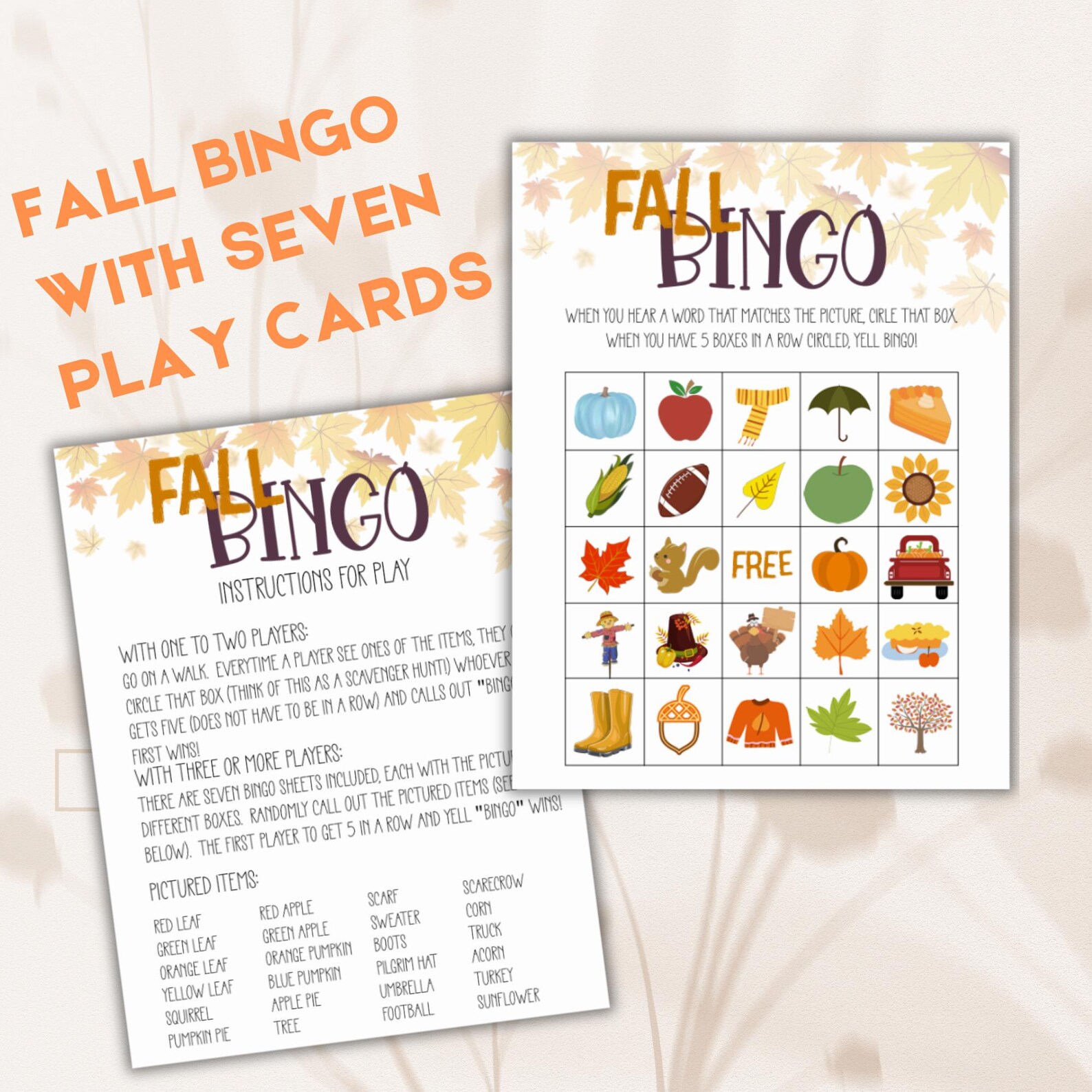 Fall Activity Bundle PDF for Kids, Printable Fall Activities for Kids ...