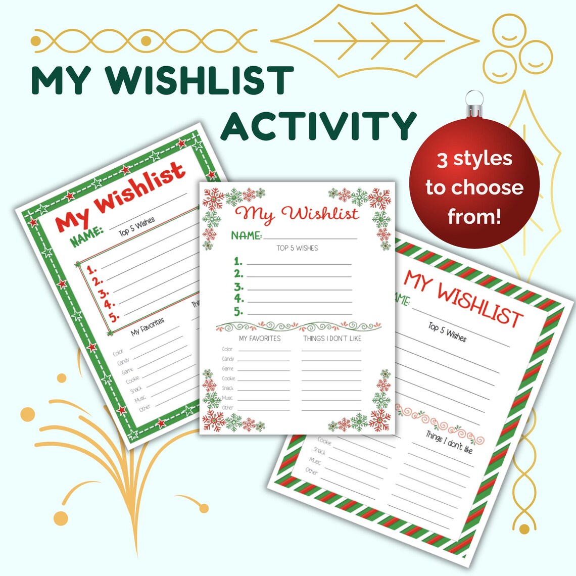 Holiday Activity Bundle PDF for Kids, Printable Christmas Activities ...