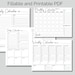 Calendar Printable and Fillable PDF, Daily Planner Printable, Weekly ...