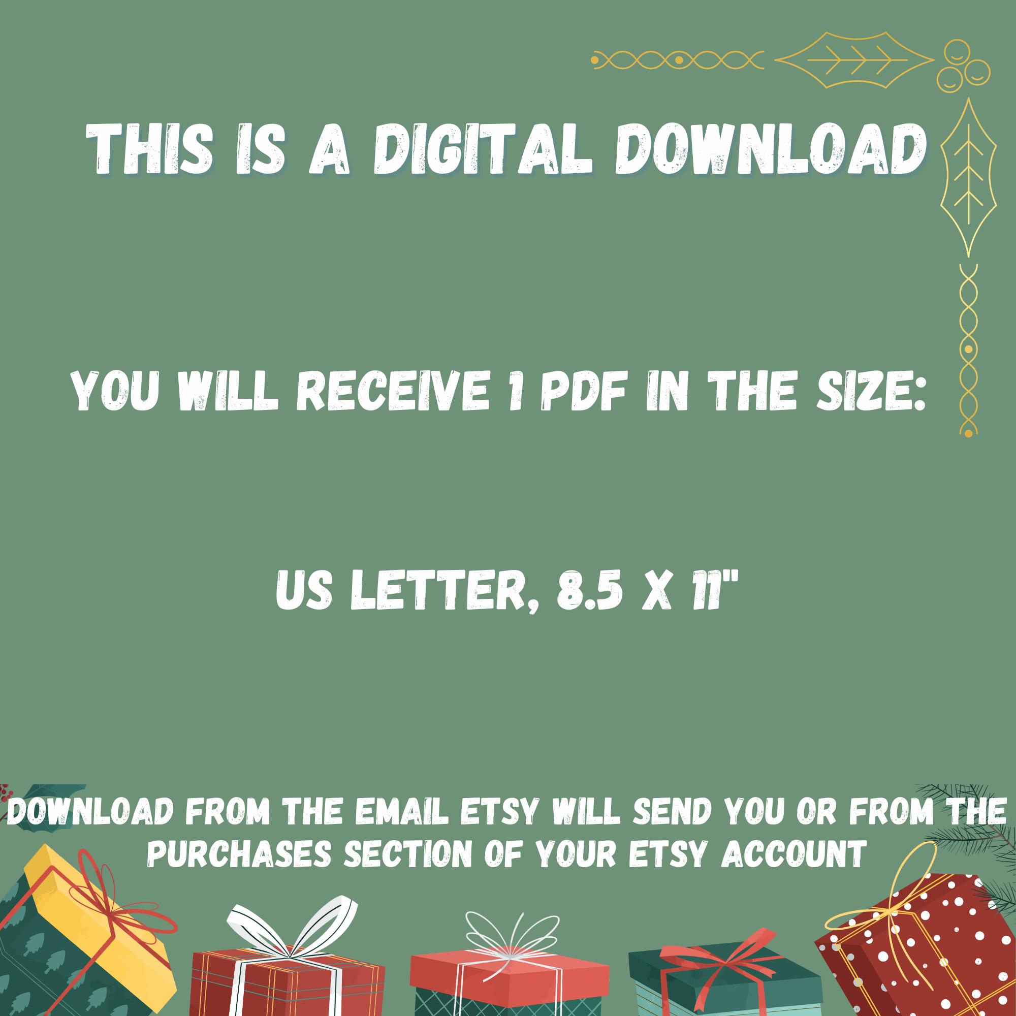 Printable Holiday Planner Holiday Planner Pdf Etsy