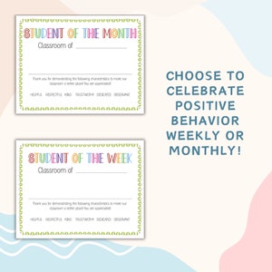 Student Recognition Certificate Printable PDF - Etsy