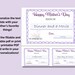 Mother's Day Coupons Printable and Fillable PDF; Mother's Day Vouchers ...
